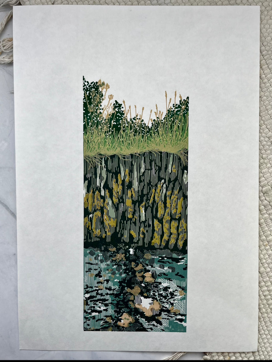 Boscastle Harbour Wall – Beth Lewis Art